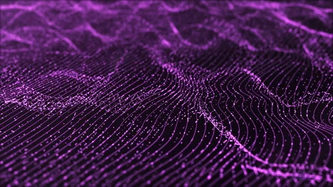Digital violet animation wave background | Stock Video | Pond5