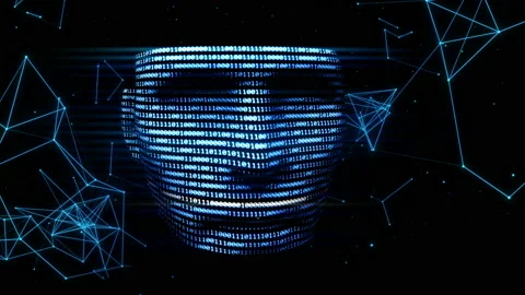 A digital virtual man generated from bin... | Stock Video | Pond5