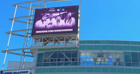 Digital visual advertising display and b... | Stock Video | Pond5