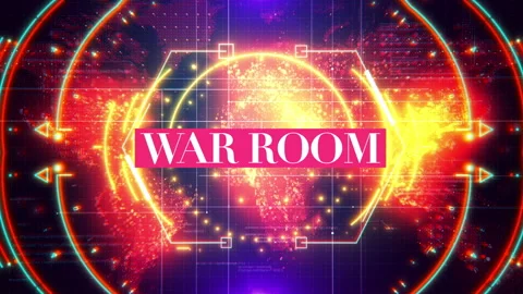 Digital WAR ROOM Title World Map Target ... | Stock Video | Pond5