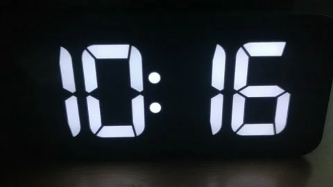 digital watch time lapse in a dark backg... | Stock Video | Pond5