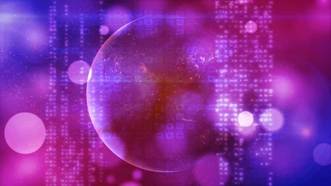 Digital world internet. Communication ba... | Stock Video | Pond5