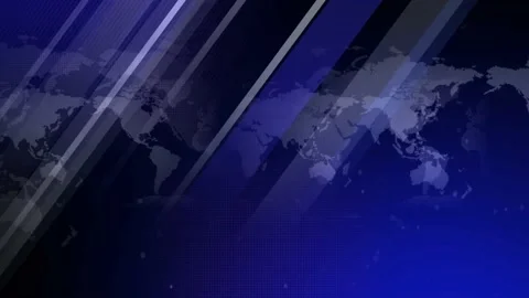 Digital World Map News Studio Background... | Stock Video | Pond5