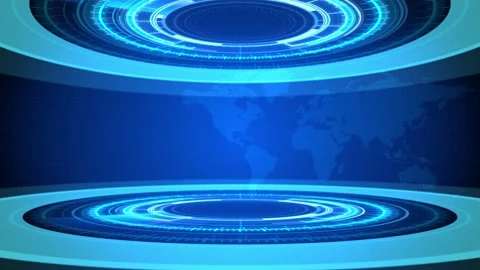 Digital World News Studio Global earth m... | Stock Video | Pond5