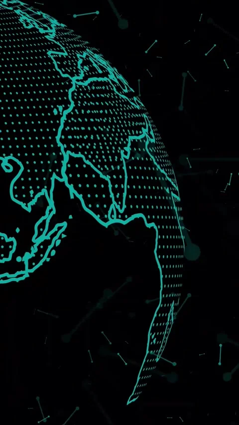 Vertical World Map Stock Video Footage | Royalty Free Vertical World ...