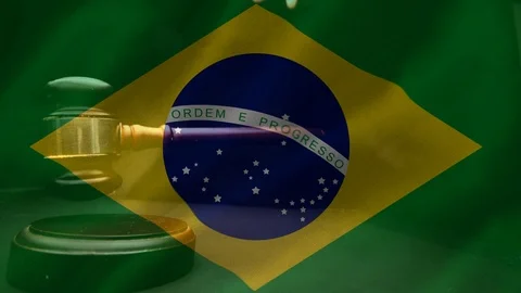 Digitally animation of Brazilian Flag an... | Stock Video | Pond5
