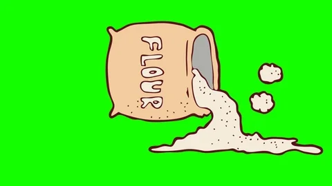 digitally drawn illustration flour anima... | Stock Video | Pond5