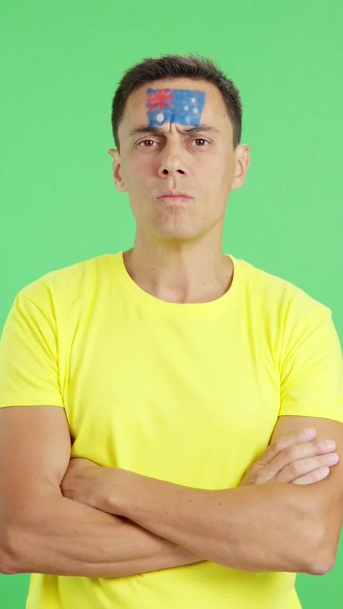 Dignified and serious man with australia... | Stock Video | Pond5