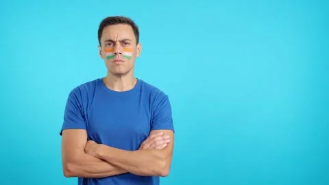 Dignified and serious man with indian fl... | Stock Video | Pond5