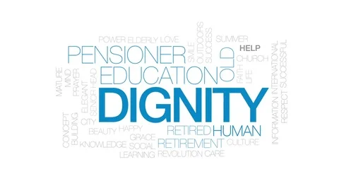 Dignity animated word cloud, text design... | Stock Video | Pond5