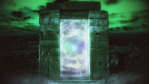 Dimensional Portal Ancient Monument Magn... | Stock Video | Pond5