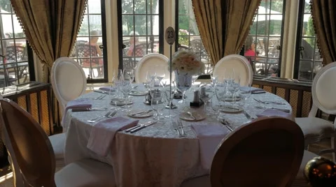 Dining Room Table Setting Victorian Goth... | Stock Video | Pond5
