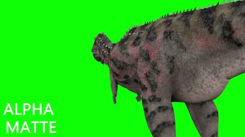 Dinosaur animation on green screen. GI r... | Stock Video | Pond5