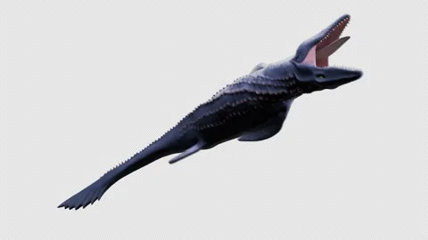 Dinosaur Mosasaurus Underwater Swim and ... | Stock Video | Pond5