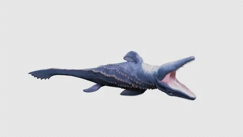 Dinosaur Mosasaurus Underwater Swim and ... | Stock Video | Pond5