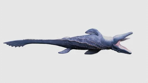 Dinosaur Mosasaurus Underwater Swim and ... | Stock Video | Pond5