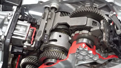 Direct-shift gearbox DSG transmission cu... | Stock Video | Pond5