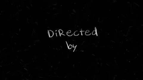 Directed by movie title handwritten in w... | Stock Video | Pond5