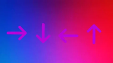 Direction Arrow Symbol Pointing Animatio... | Stock Video | Pond5