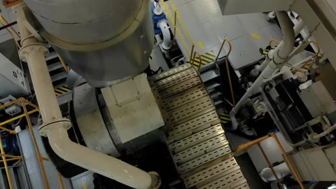 Direction arrows on platform in engine r... | Stock Video | Pond5