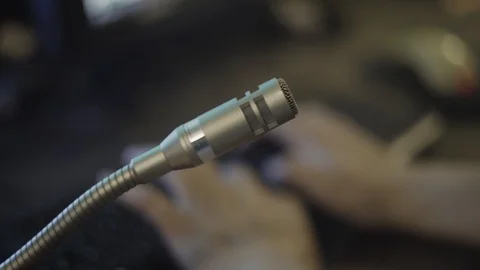 director's microphone in studio control ... | Stock Video | Pond5
