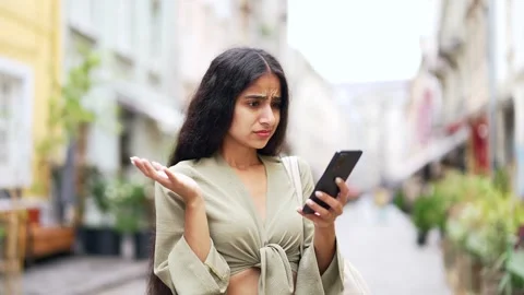 Disappointed young woman read bad news o... | Stock Video | Pond5