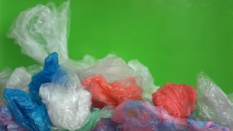 Discarded used plastic bags form a big p... | Stock Video | Pond5