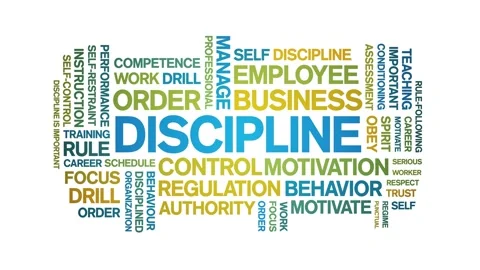 Discipline animated tag word cloud,anima... | Stock Video | Pond5