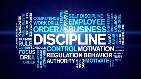 Discipline animated tag word cloud,anima... | Stock Video | Pond5