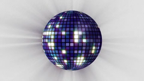 Disco Ball Alpha Stock Footage ~ Royalty Free Stock Videos | Pond5
