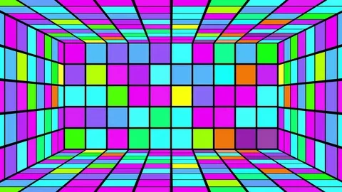 Disco Room Background Loop Colorful | Stock Video | Pond5