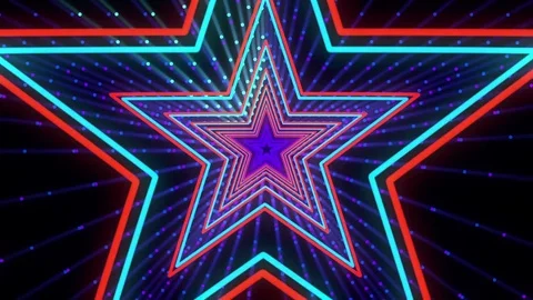 Disco Star Lights VJ Loop | Stock Video | Pond5