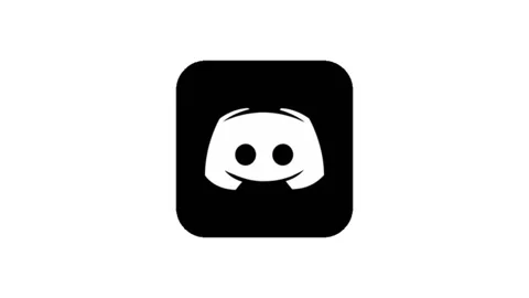 Discord black icon animated background | Stock Video | Pond5
