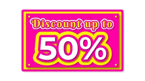 discount label sign animation green scre... | Stock Video | Pond5
