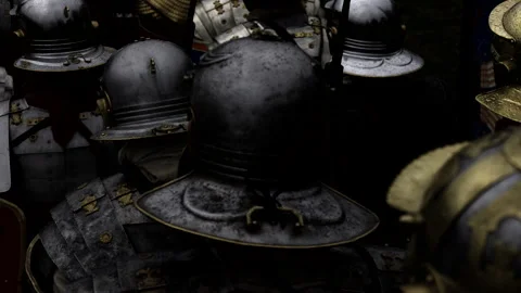 Discover a medieval armory collection fe... | Stock Video | Pond5