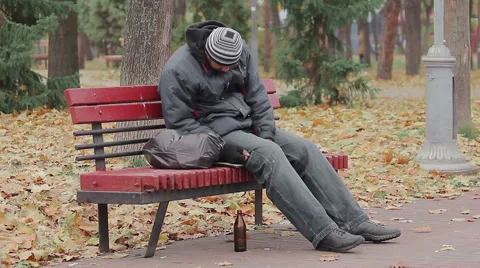 Drunk People On Benches Drunk Man Sleeping On Bench: Over 815
