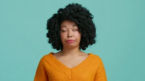 Disgusting face expression of neglect Af... | Stock Video | Pond5