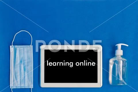 Disinfectants and rubber gloves for tablet PCs and hygiene products ...