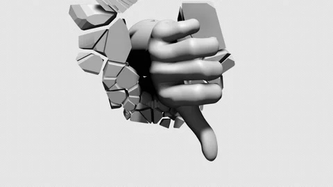 Dislike sign Hand showing disapprove app... | Stock Video | Pond5