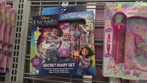 Disney Encanto Secret Diary Set Retailer | Stock Video | Pond5