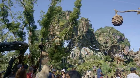 Disney World of Avatar (Floating Mountai... | Stock Video | Pond5