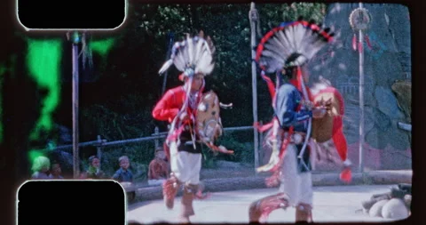 Disneyland '62 Native American dance and... | Stock Video | Pond5