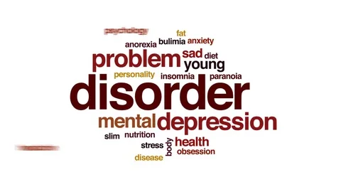 Disorder animated word cloud, text desig... | Stock Video | Pond5
