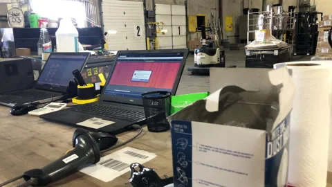 Dispatch Desk at Distribution Product Sh... | Stock Video | Pond5