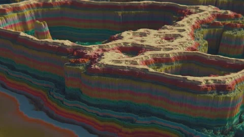 Displacement map Vj Loop | Stock Video | Pond5