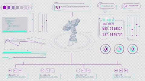 Display with animated infographic elemen... | Stock Video | Pond5