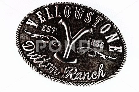 Display of Changes Yellowstone Dutton Ranch Y Logo Belt Buckle ...