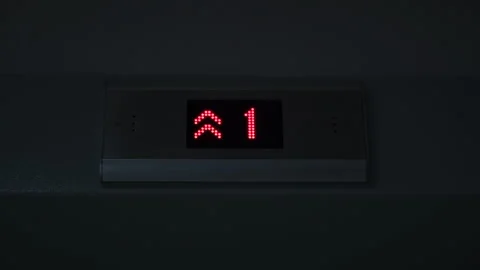 Display of an elevator going up indicati... | Stock Video | Pond5