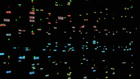 Display of stock quotes in real time. Fi... | Stock Video | Pond5