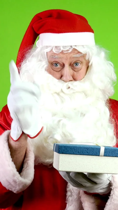 Dissatisfied, the real Santa shows but d... | Stock Video | Pond5